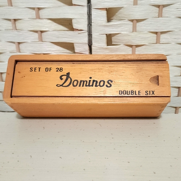 Double Six | Games | Vintage Dominos Game Double Six Set Of 28 In ...
